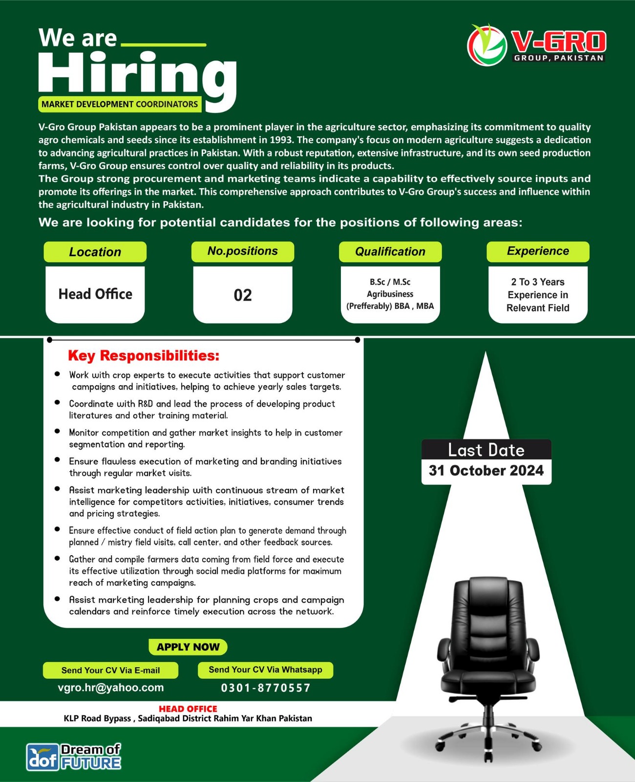 Market Development Coordinators - V-Gro Group